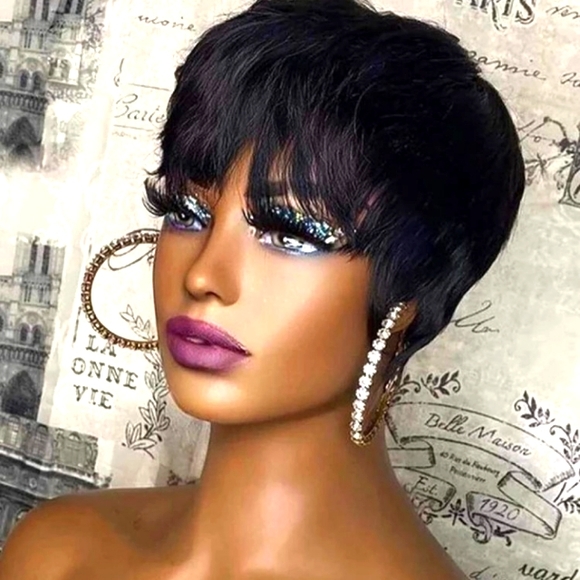 Model Model | Hair | Cora Human Hair Pixie Cut Wig | Poshmark